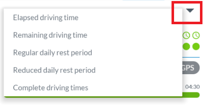 Vehicle details > Driving times – Help Center