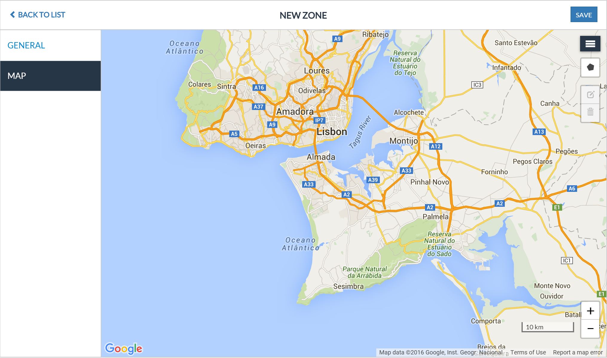 Administration > Areas - Creating a new zone – Help Center